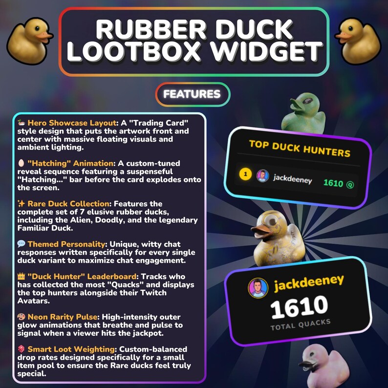 Arc Raiders Duck Hunter Widget | Twitch Channel Point Game ...