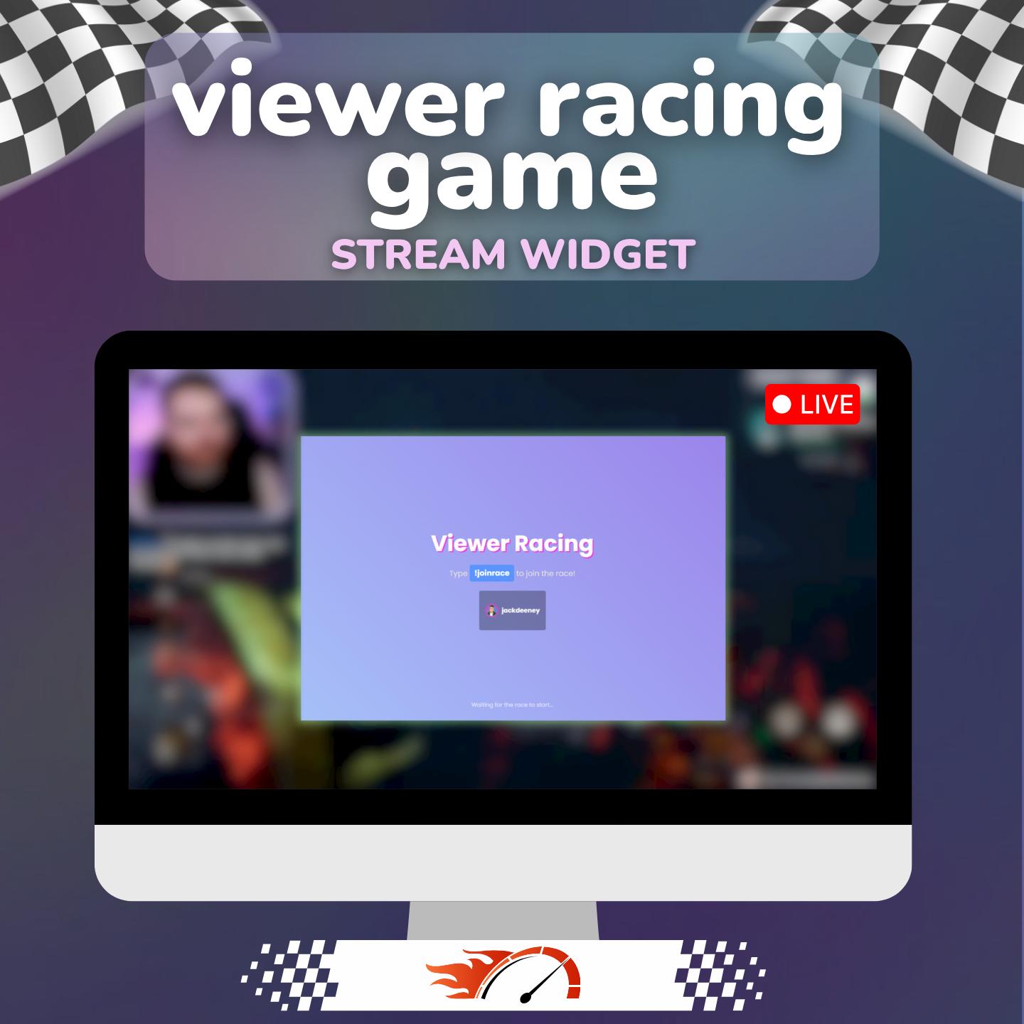 Viewer Racing Game Widget for Twitch | Interactive Stream Overlay ...