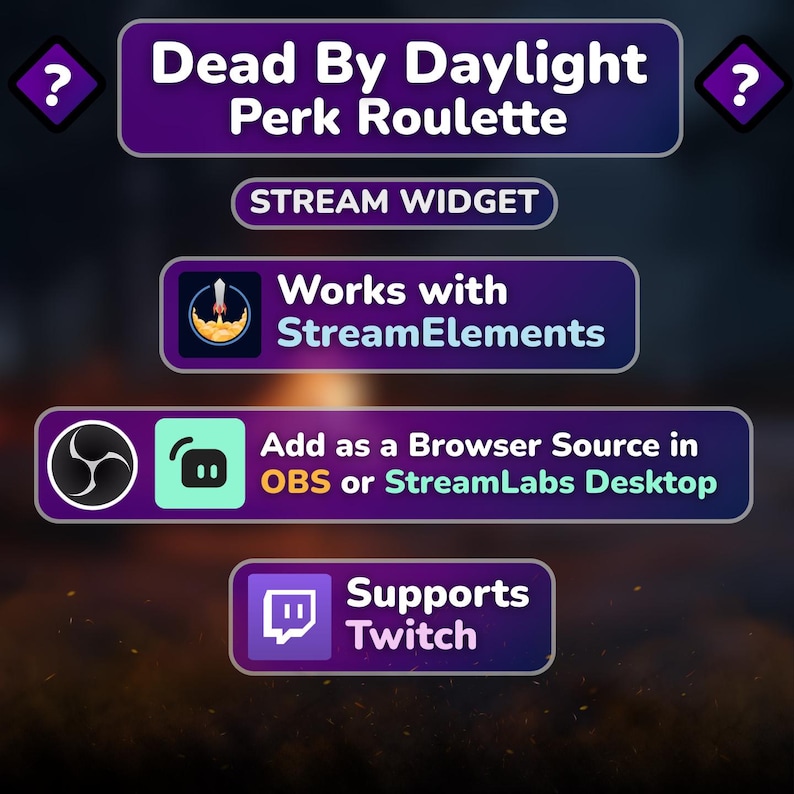 Random DBD Perk Roulette Widget | Animated Randomizer for Dead by ...