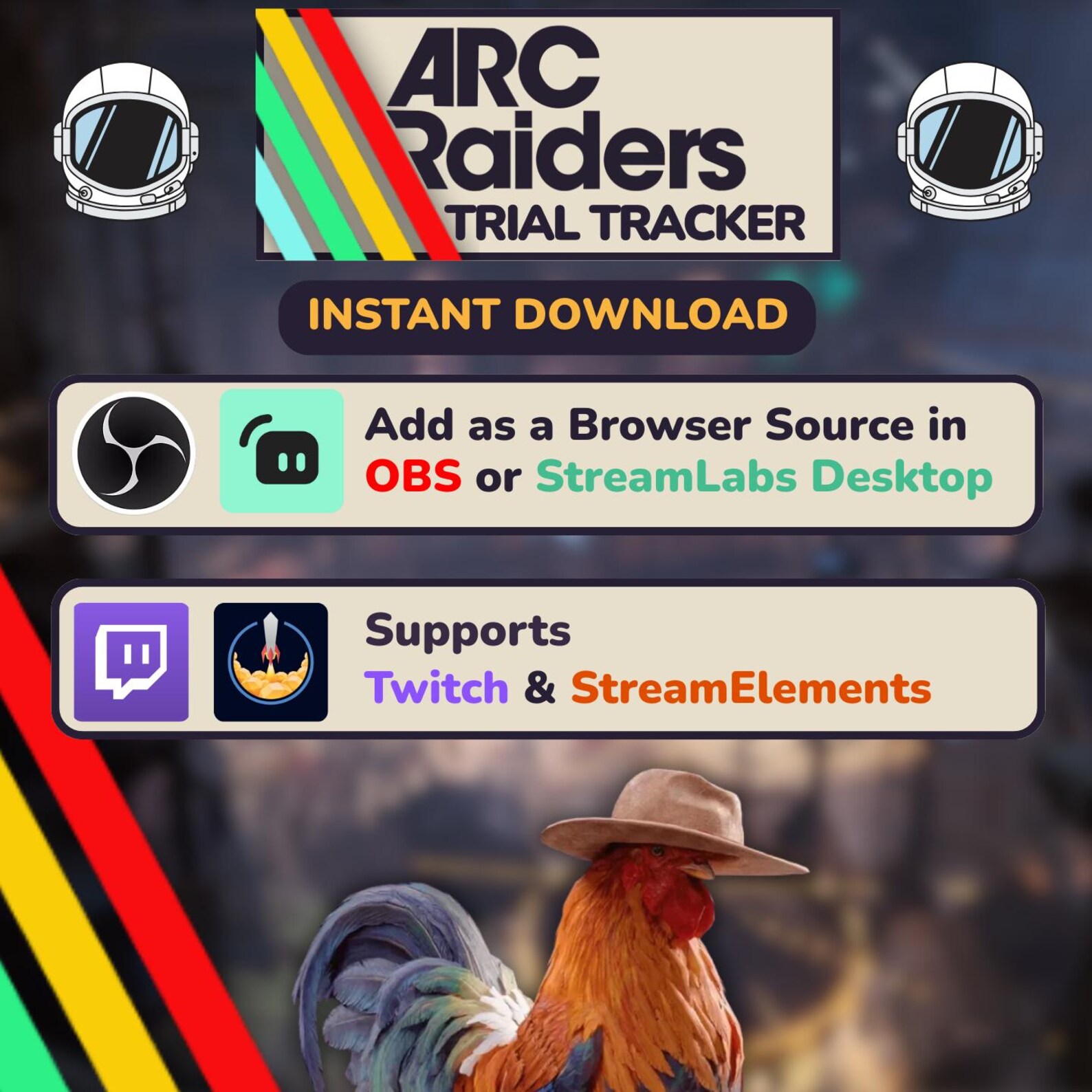 Trial Tracker Widget - Saves Session Data - Animated Arc Raiders Style ...