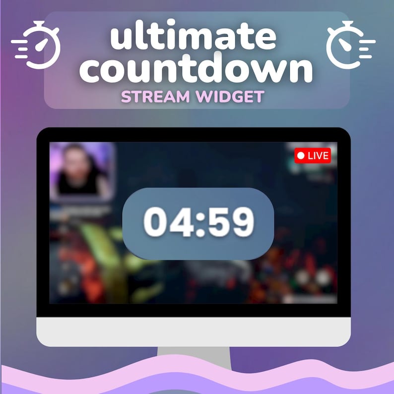 Countdown Widget for Twitch | 5 Pro Styles, Animated, Chat Controlled ...