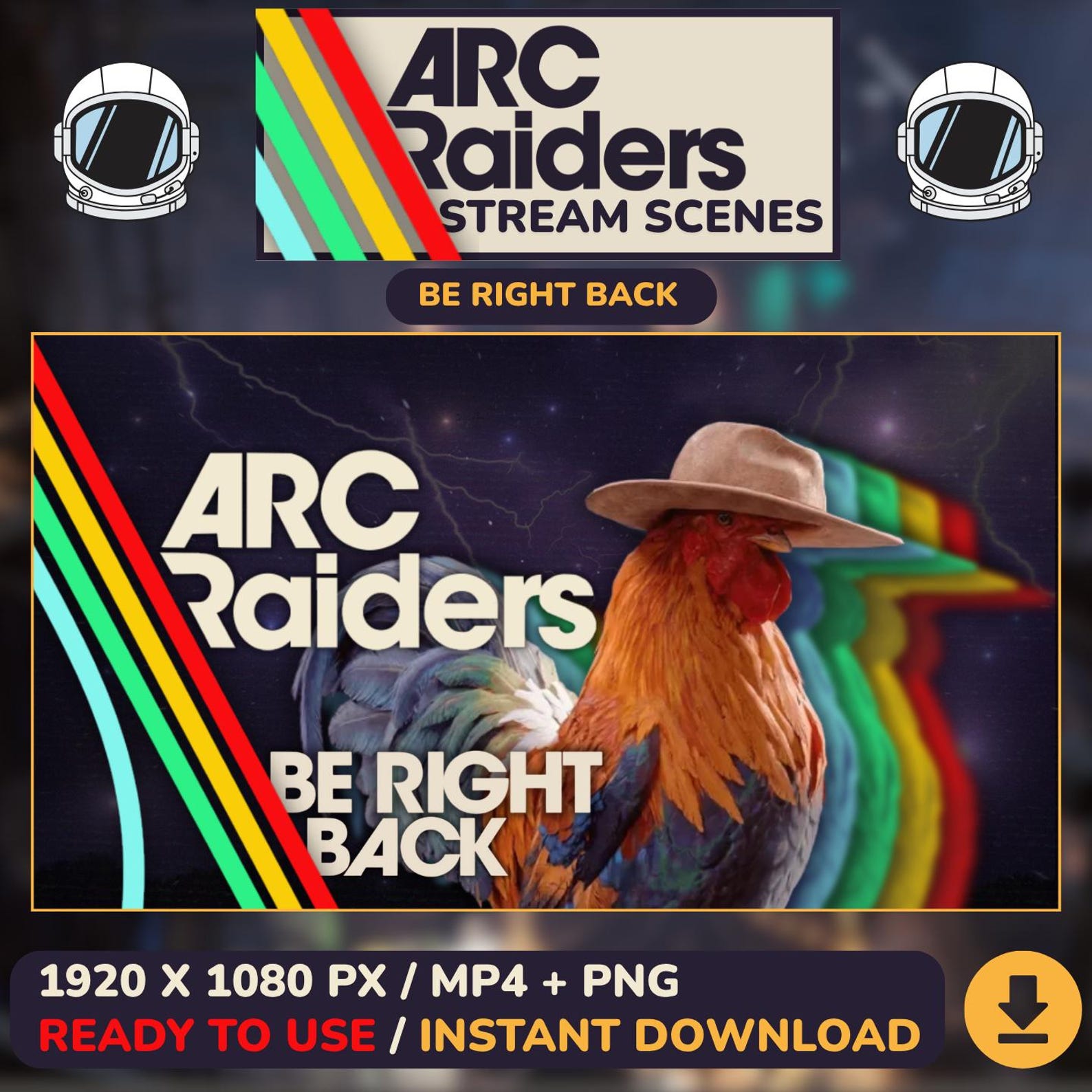 ARC Raiders Animated Stream Scenes | Twitch Overlay Bundle | Starting ...