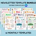 Editable Teacher Newsletter Template Bundle, Classroom Newsletter ...