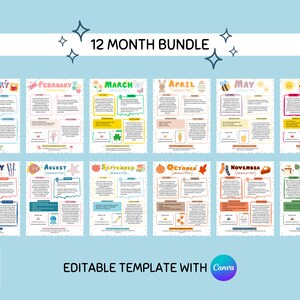 Editable Teacher Newsletter Template Bundle, Classroom Newsletter ...