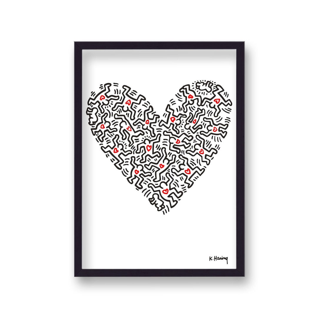 Keith Haring Love Vintage Print - Etsy