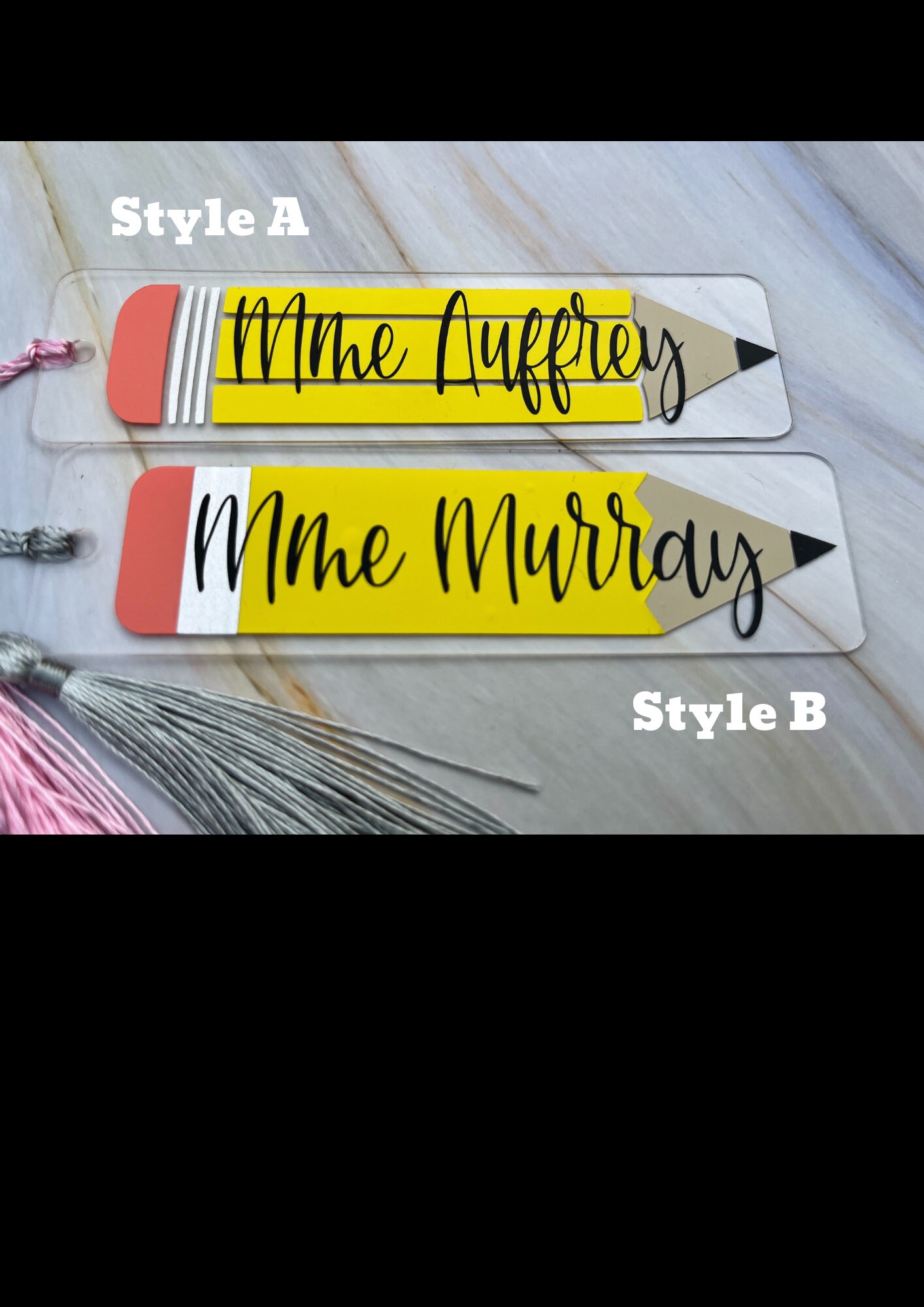 Teacher Pencil Bookmark - Etsy