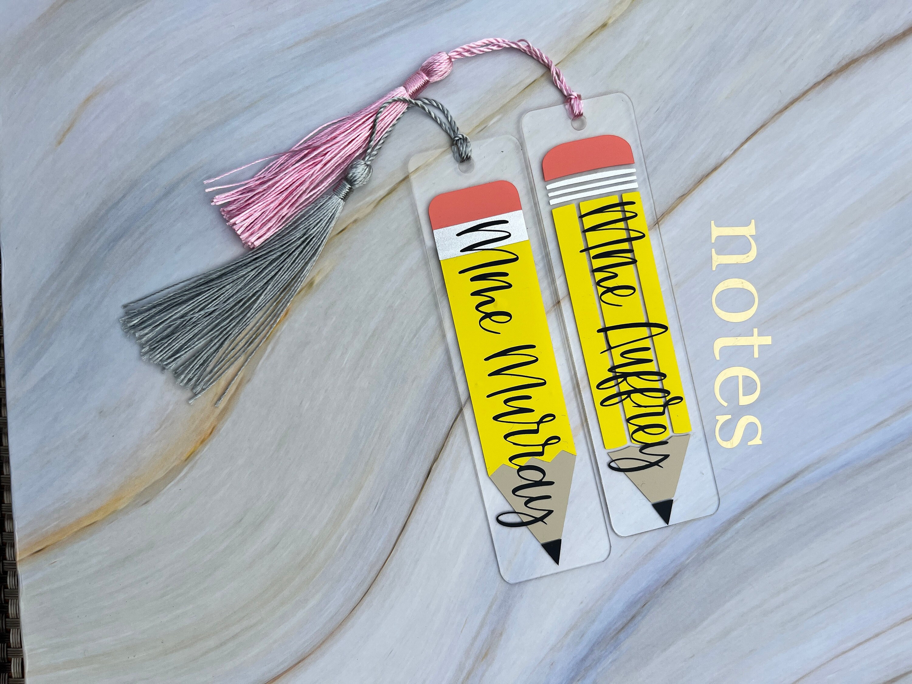 Teacher Pencil Bookmark - Etsy