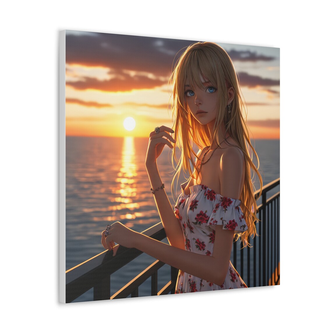 Manga Style Pop Art Print Wrapped Canvas Stretched on Wood Frame - Etsy