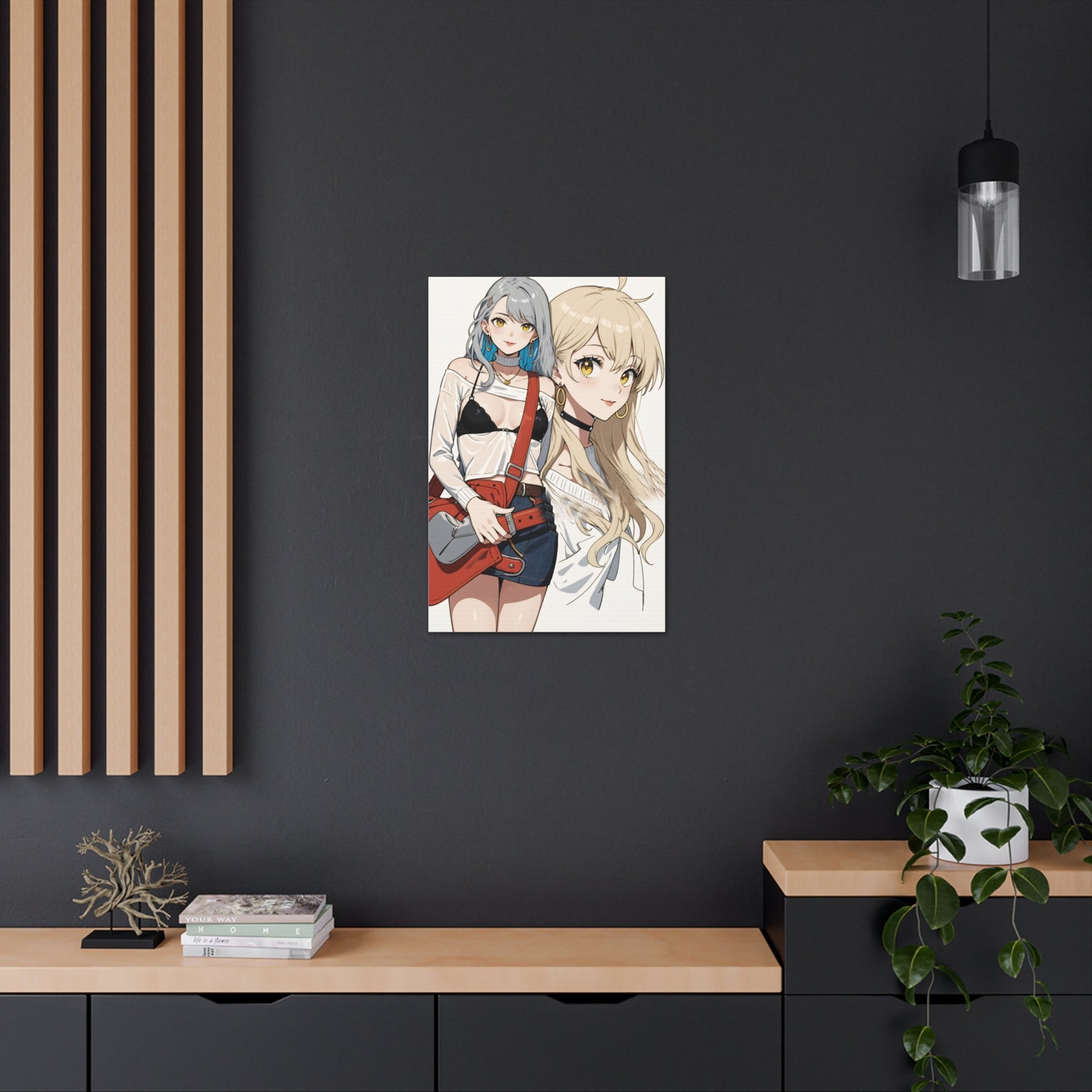 Manga Style Pop Art Print Wrapped Canvas Stretched on Wood Frame 20"x30 ...