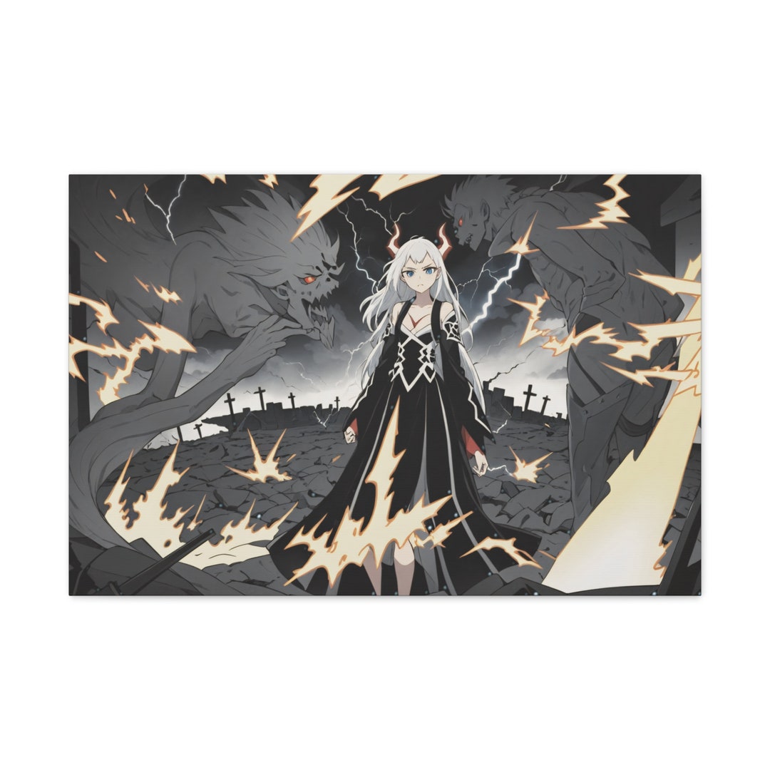 Manga Style Pop Art Print Wrapped Canvas Stretched on Wood Frame - Etsy