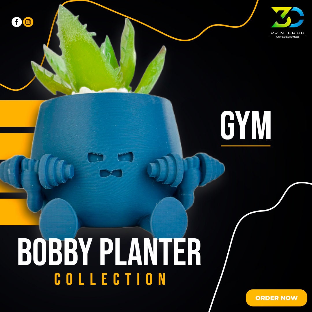 GYM Face Pot, Smiling Pot, Cute Kawaii Pot - GYM Pot - Charming and Fun ...