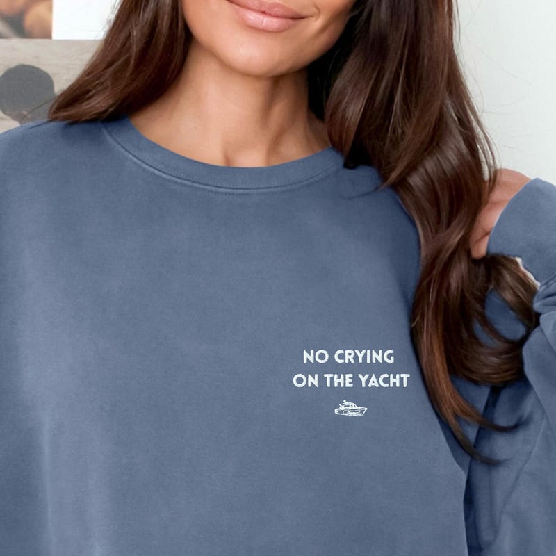 No Crying on Yacht - Etsy