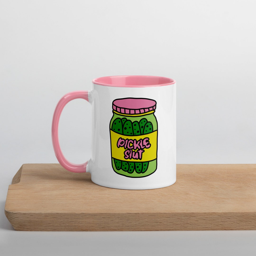 Pickle Slut Mug, Funny Cartoon Pickle Mug, Coffee Cup, Tea Mug - Etsy