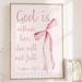 Pink Christian Printable Wall Art Christian Girl Dorm Room Wall Art ...