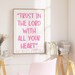 Pink Christian Printable Wall Art Christian Girl Dorm Room Wall Art ...