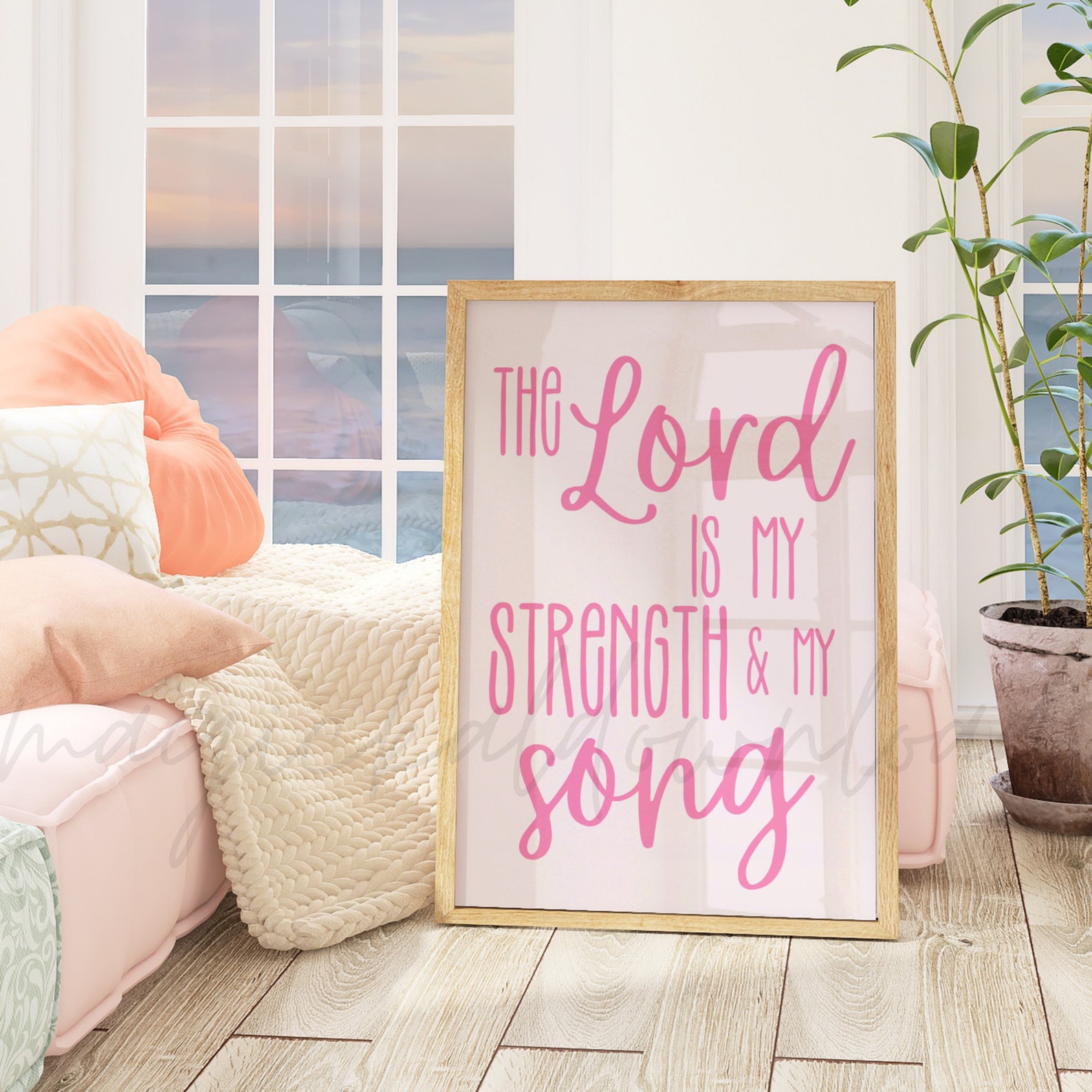 Preppy Pink Christian Printable Wall Art Bible Verse Scripture Dorm ...