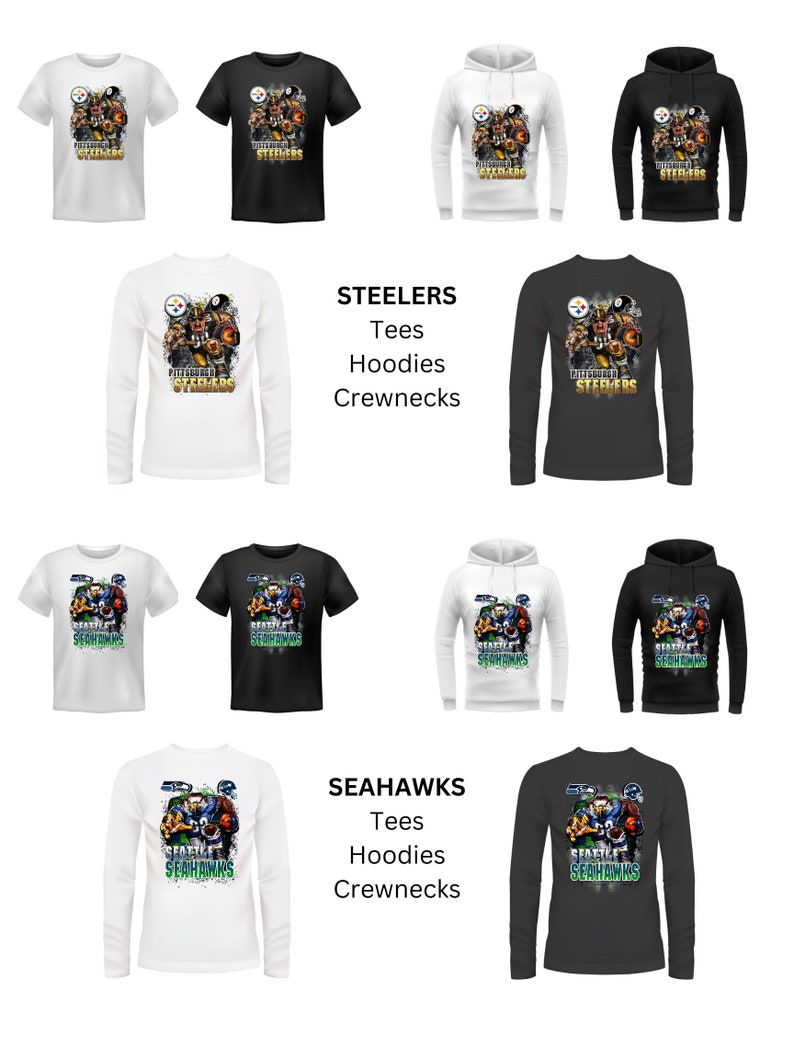 NFL Graphic Tees | Commanders, Texans, Buccaneers, Steelers, Seahawks ...
