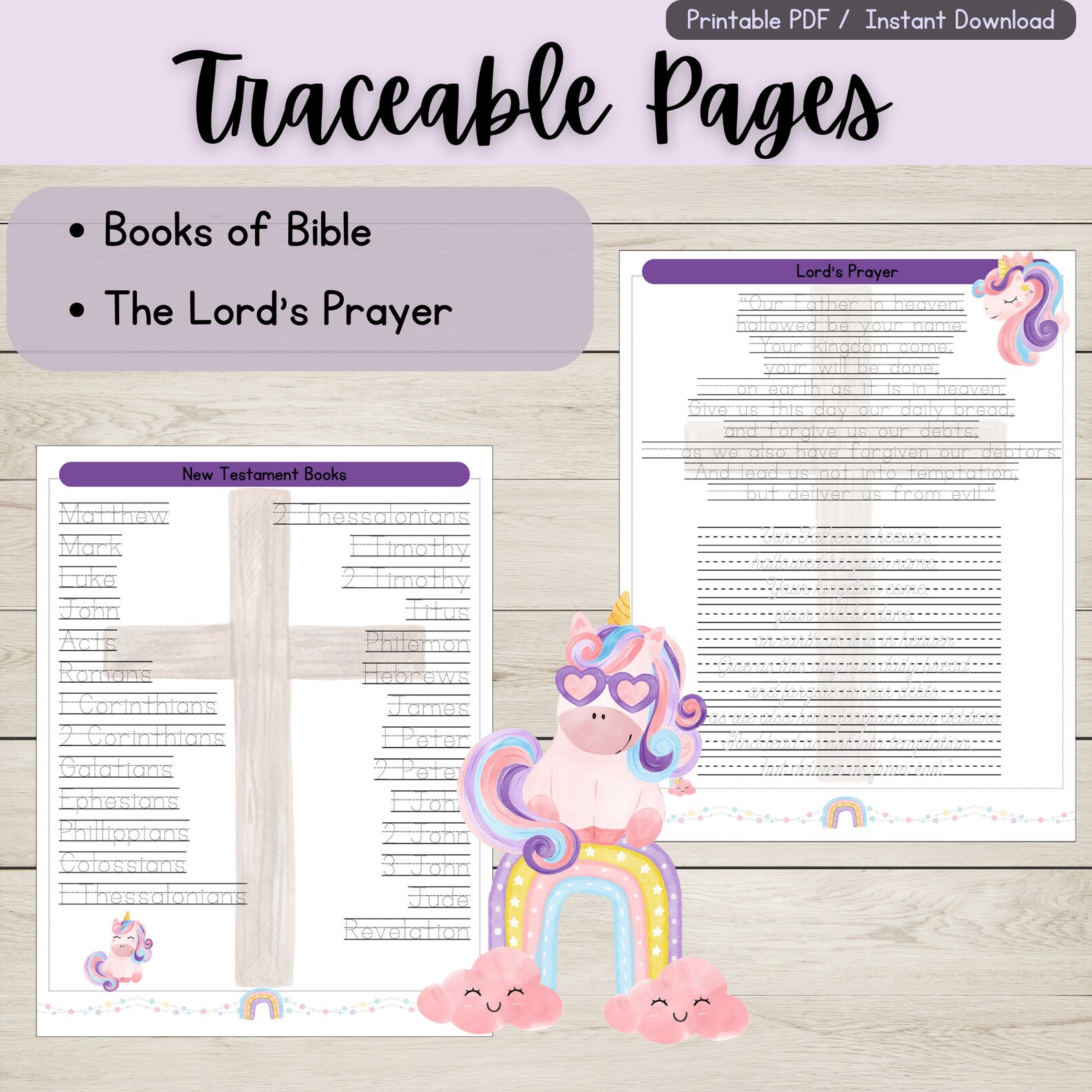 Homeschool Morning Menu *unicorn, Watercolor, Pink, Homeschool ...