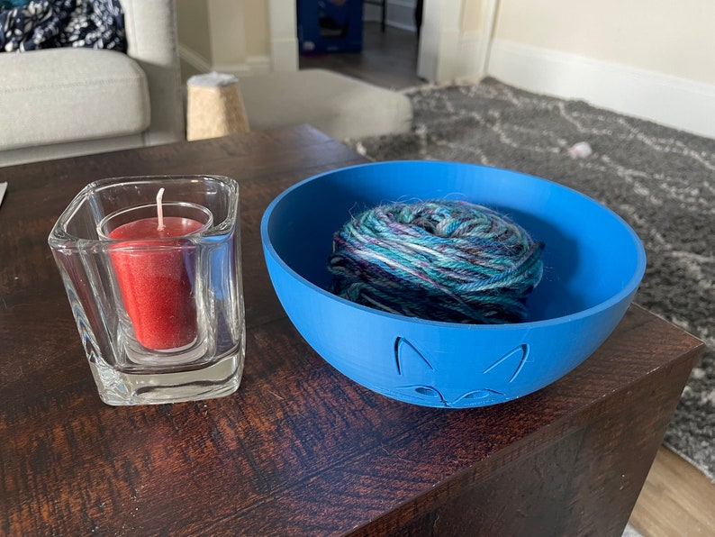 Cat Yarn Bowl 3D Printed Yarn Accessory Cute Cat Yarn Bowl - Etsy