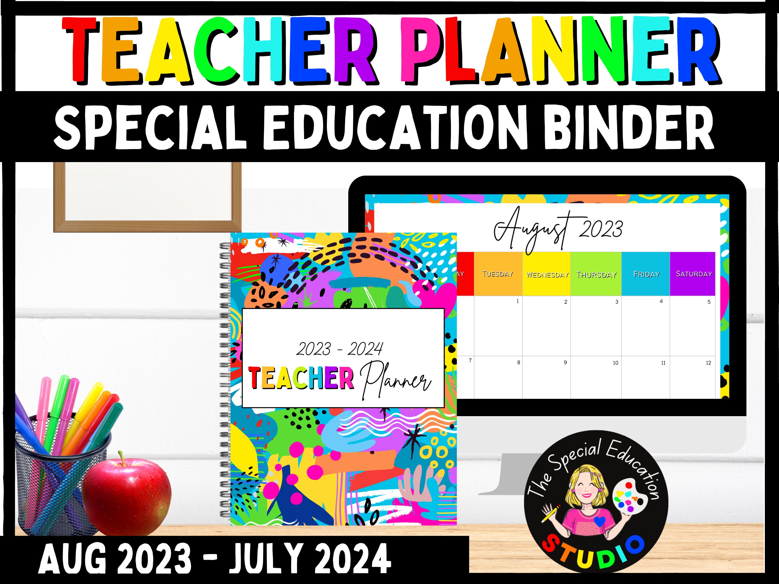 Teacher Planner Digital Printable Special Education BINDER Digital ...