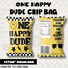 One Happy Dude Chip Bag Party Favor, Birthday Decoration, Digital ...