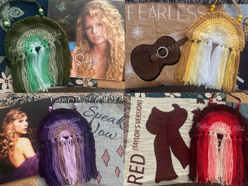 Taylor Swift Albums Inspired Ombré Rainbow Wall Hangings - Etsy