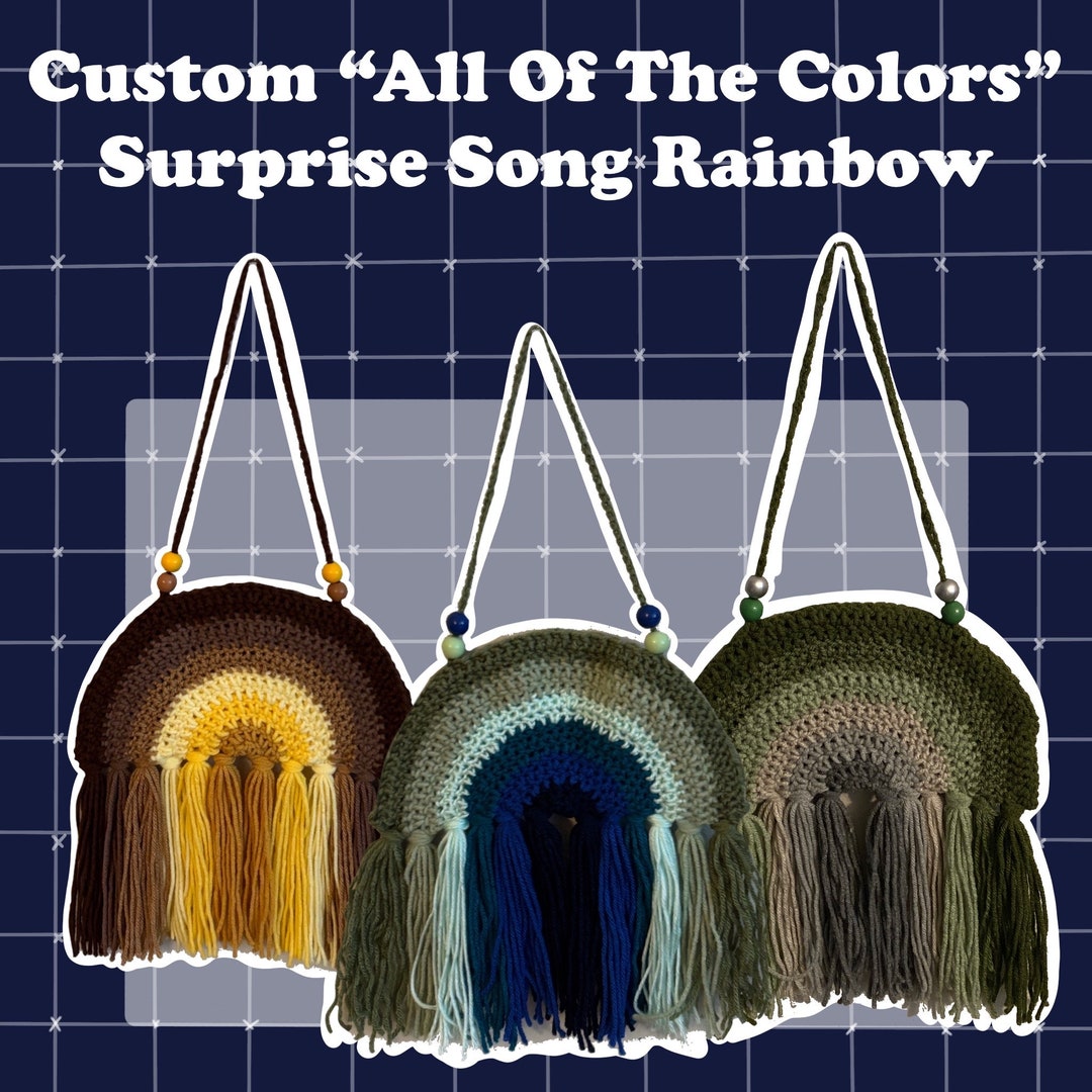CUSTOM all of the Colors Taylor Swift Eras Tour Surprise Song Crochet ...