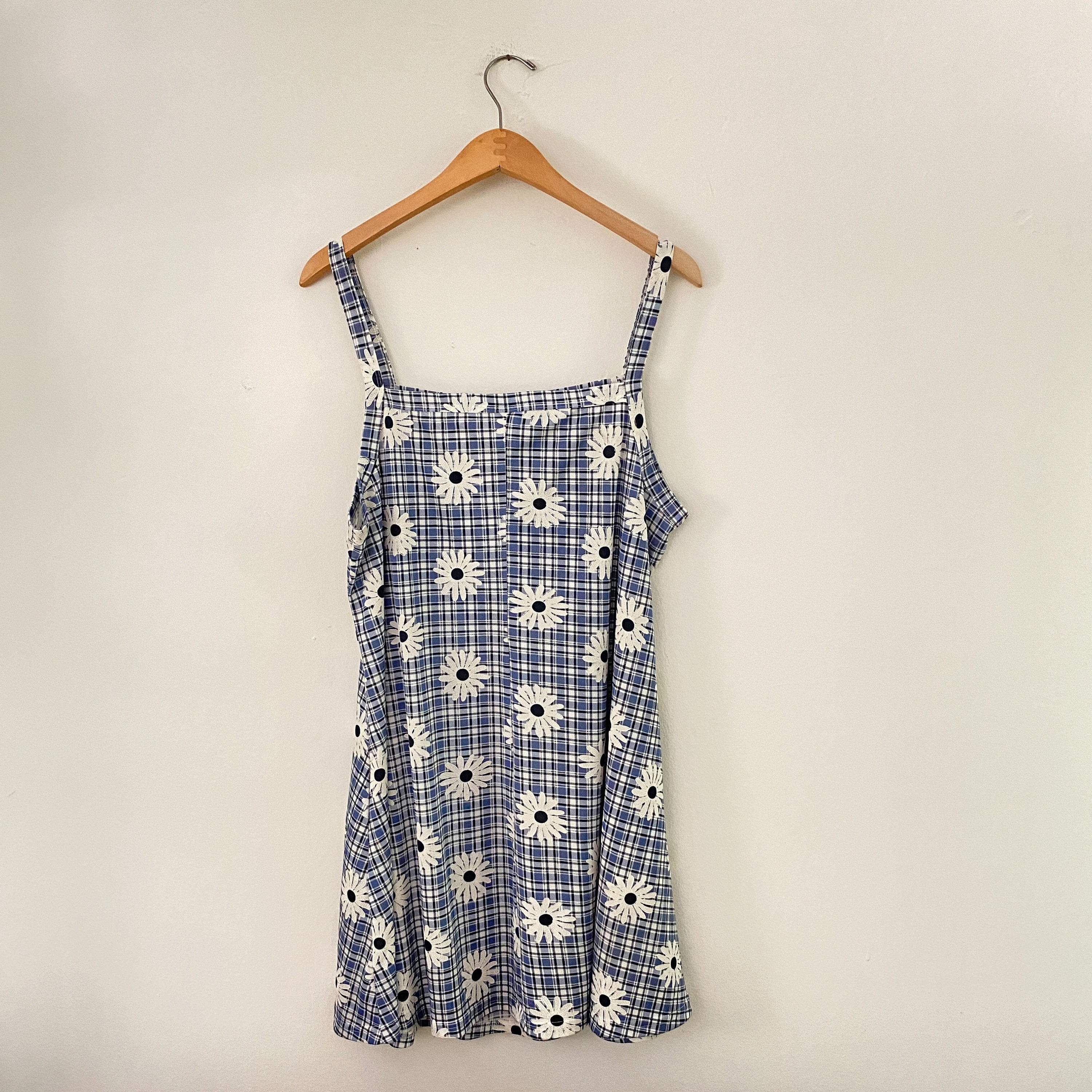 Blue Plaid Daisies Sundress Women's 3XL - Etsy