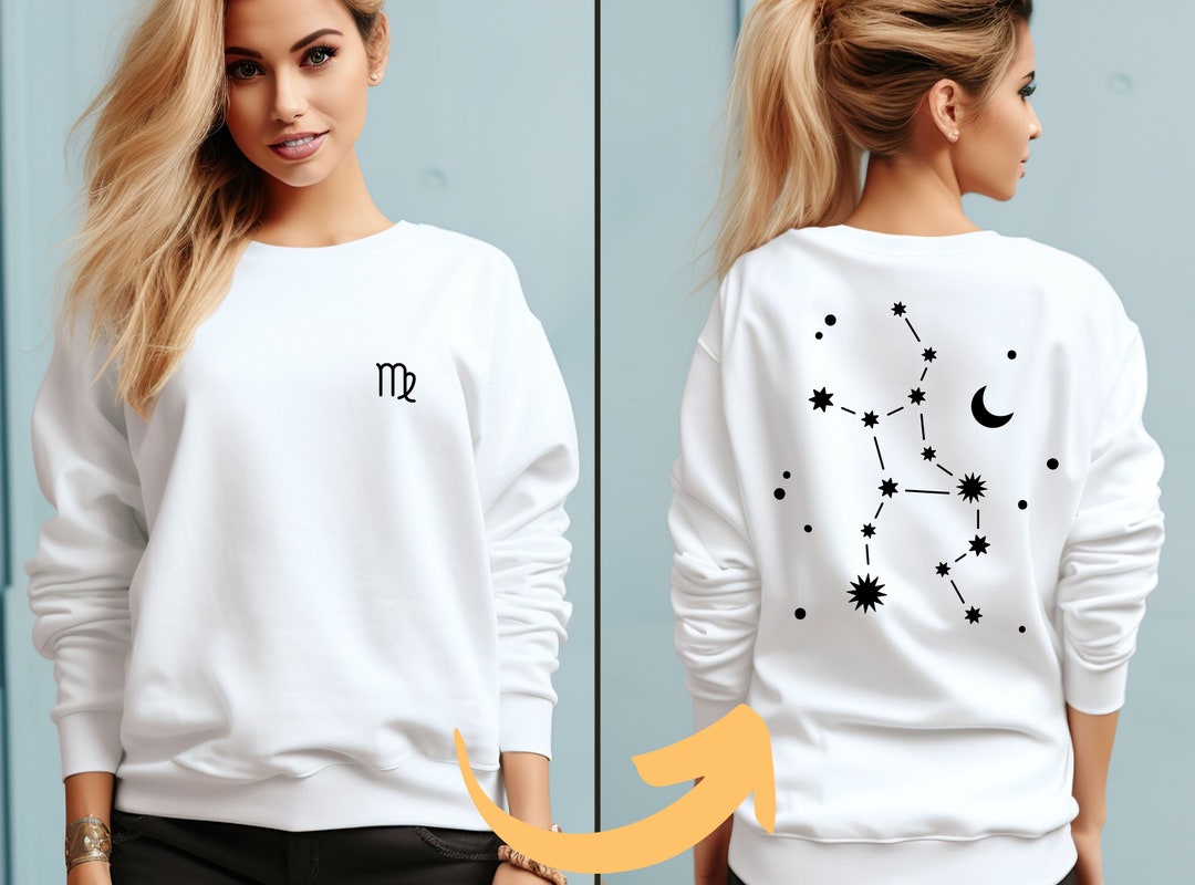 Zodiac Sign Sweater Pullover Zodiac Sign Sweatshirt Astrology Zodiac ...