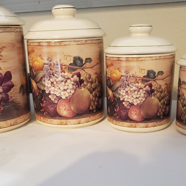 Fruit Canisters - Etsy