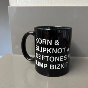 Nu Metal Mug Korn Slipknot Deftones Limp Bizkit - Etsy