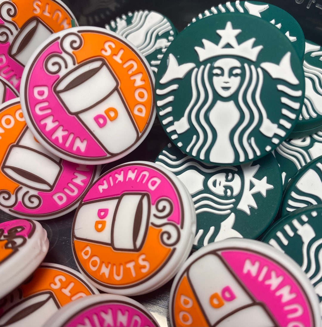 Starbucks and Dunkin Themed Silicone Focals Beads - Etsy