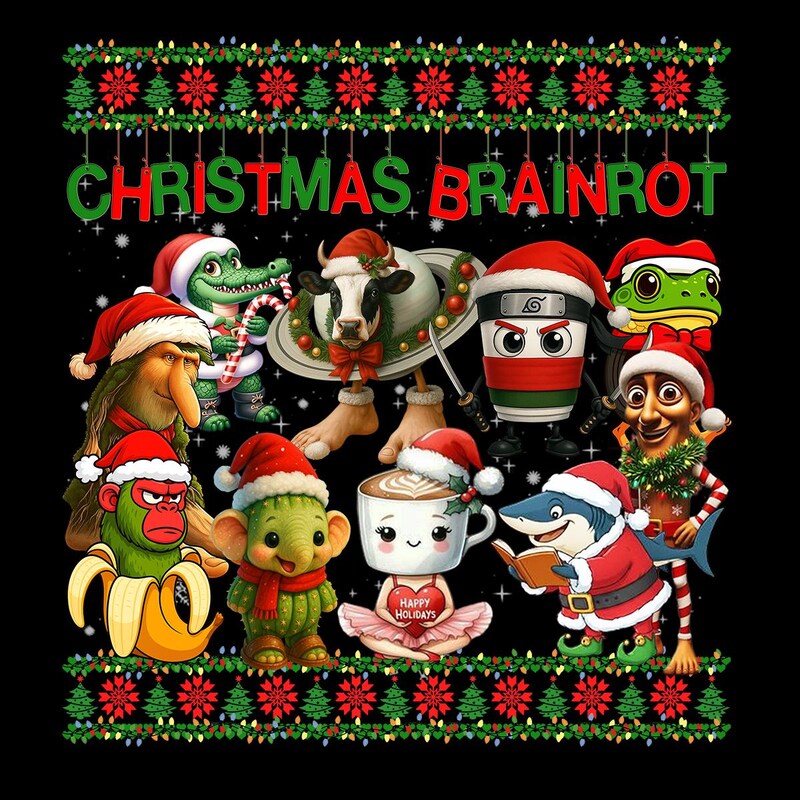 Merry Christmas Brainrot - Etsy