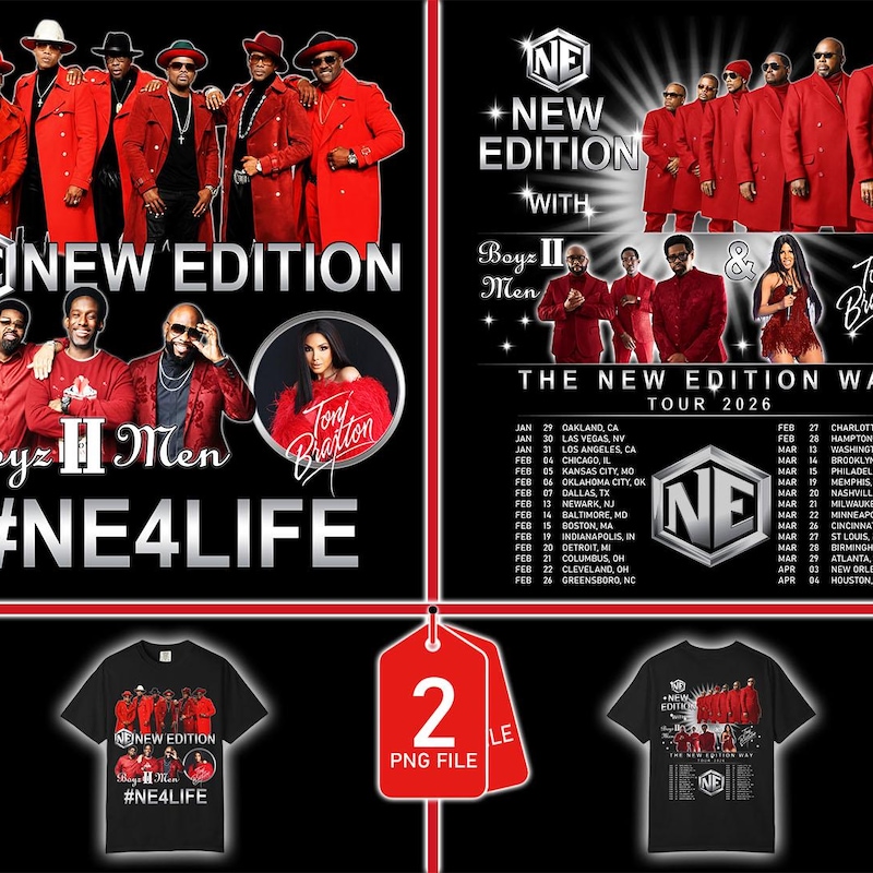 New Edition Tour Merch - Etsy