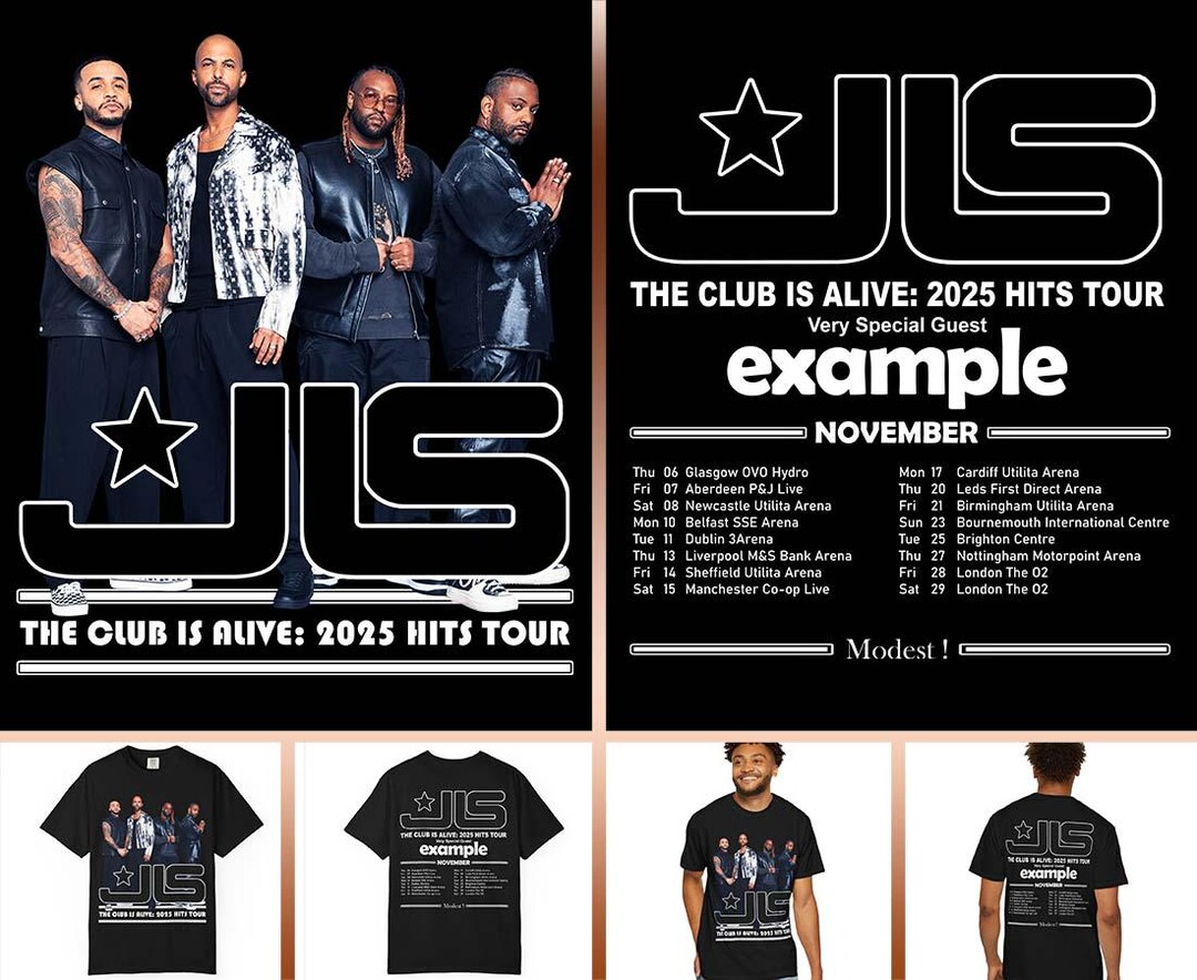 JLS Boy Band UK Tour 2025 PNG File (digital File) - Etsy