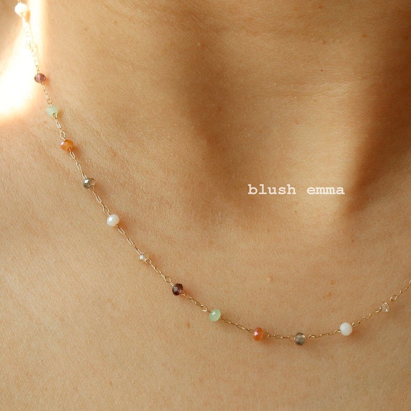 Glass Blown Beaded Necklace - Etsy