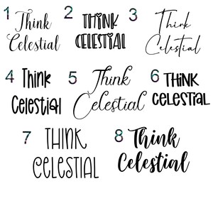 Think Celestial Decal - Etsy