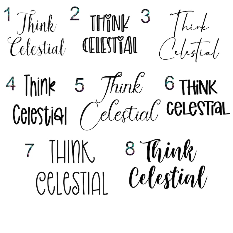 Think Celestial Decal - Etsy