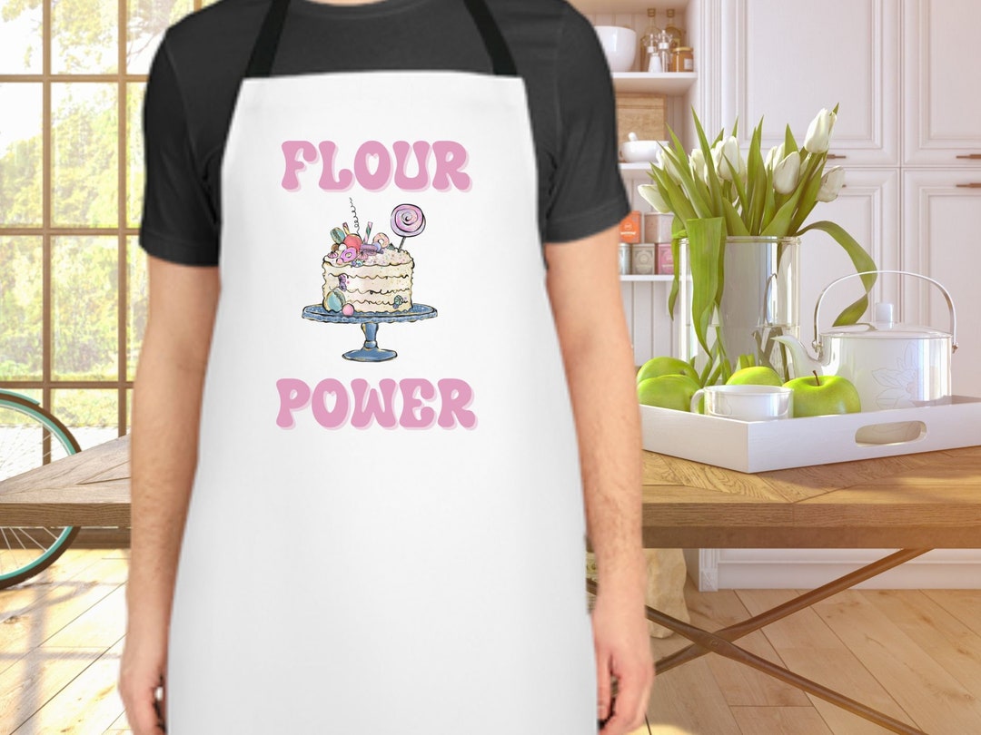 Flour Power Bakers Apron, Bakery Apron, Gift for Baker, Baking Apron ...