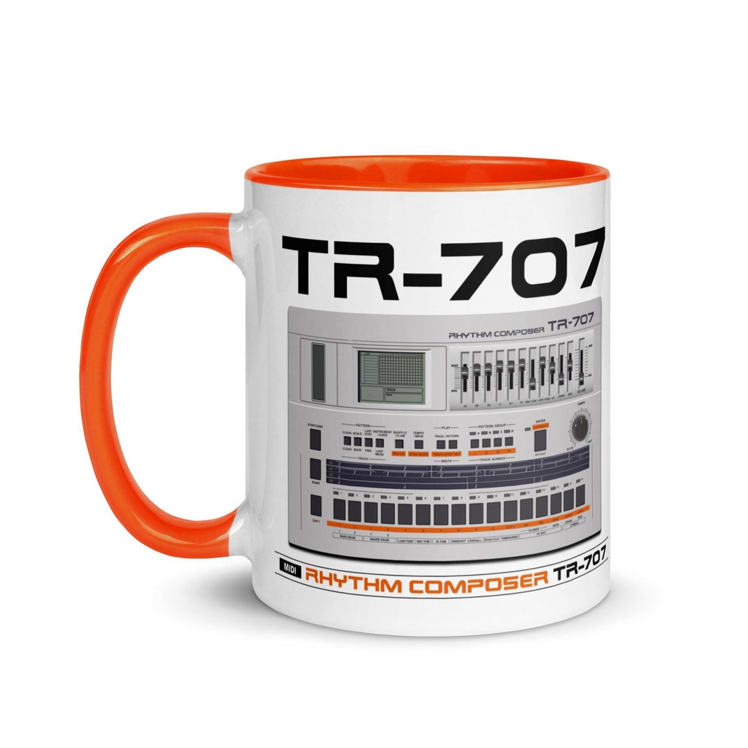 Roland TR 707, Music Mixing Gift, DJ Mug, Music Producer Mug, Hip Hop ...