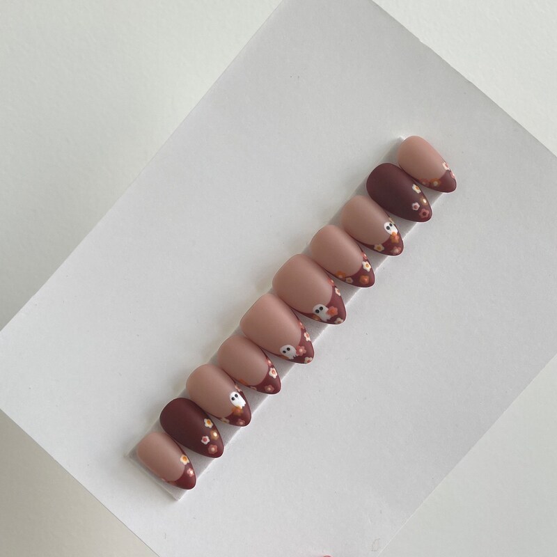 Fall Press on Nails - Etsy