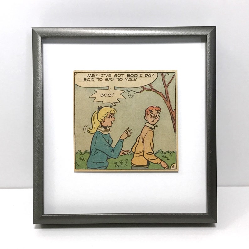 The Boo - Original Framed Collage Art - Vintage Archie Comic, Unique ...