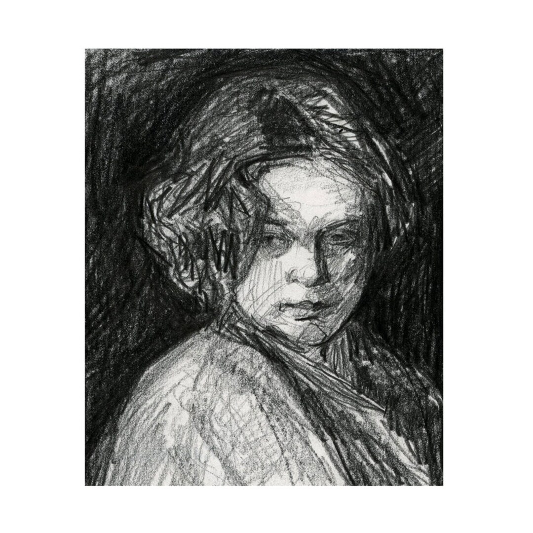 Street Urchin - Portrait Drawing of a Victorian Child - Victoriana ...