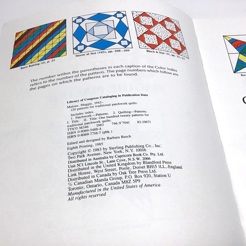120 Patterns for Traditional Patchwork Quilts - Maggie Malone - Vintage ...
