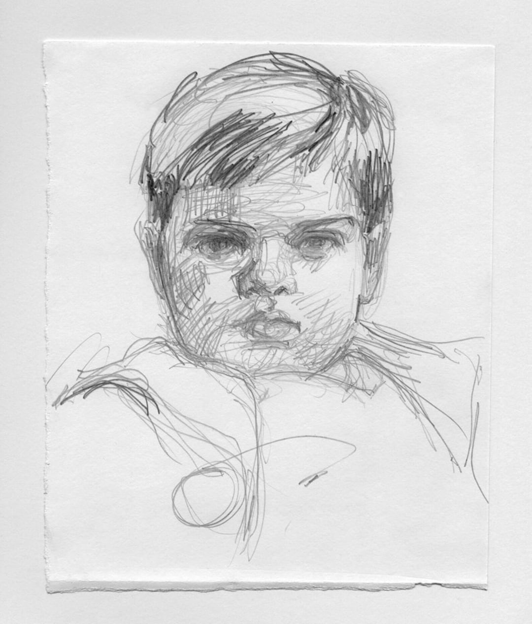 Spoiled Boy - Pencil Portrait Drawing of an Edwardian Boy - Vintage ...