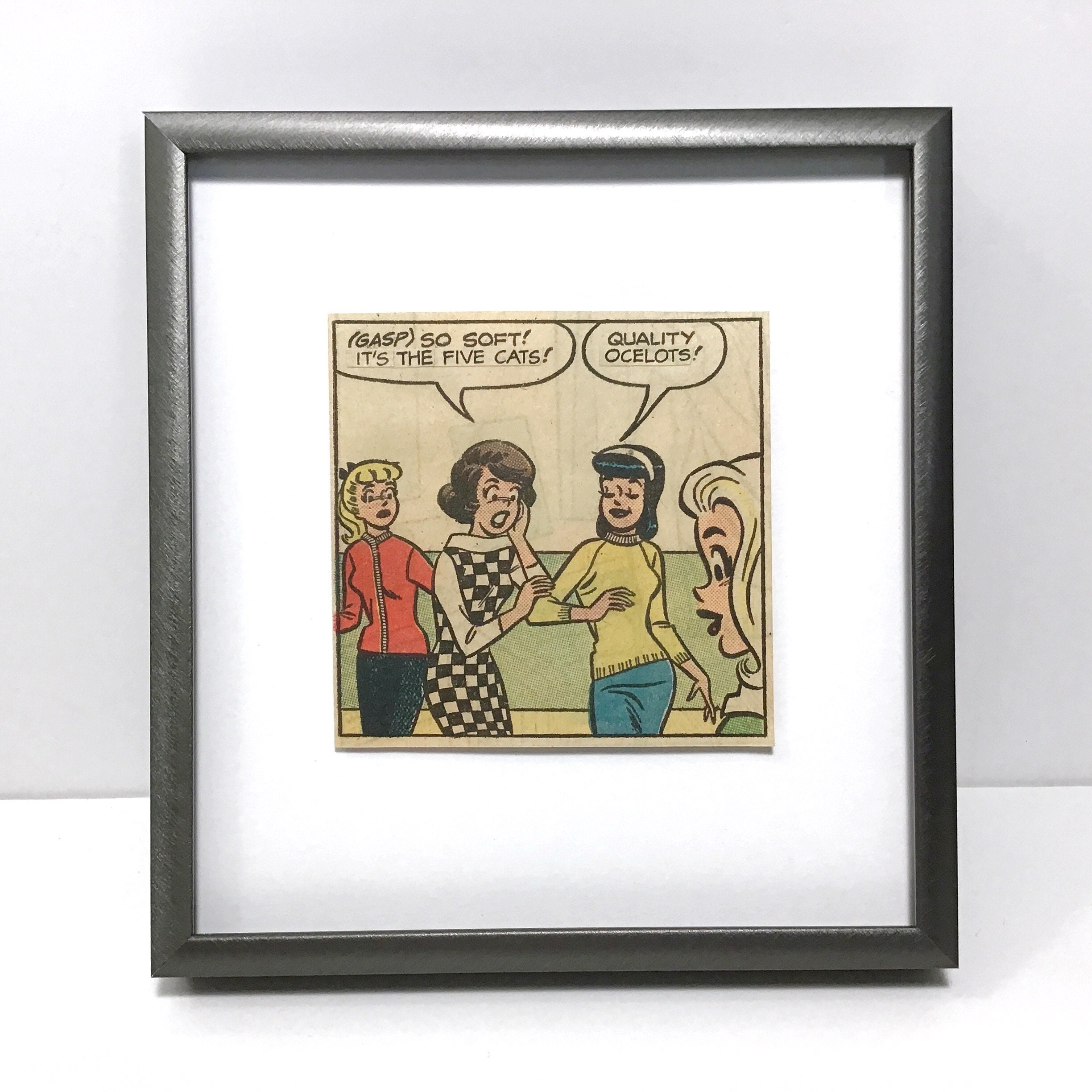 Original Collage Art Quality Ocelots Vintage Archie Comics, Altered ...