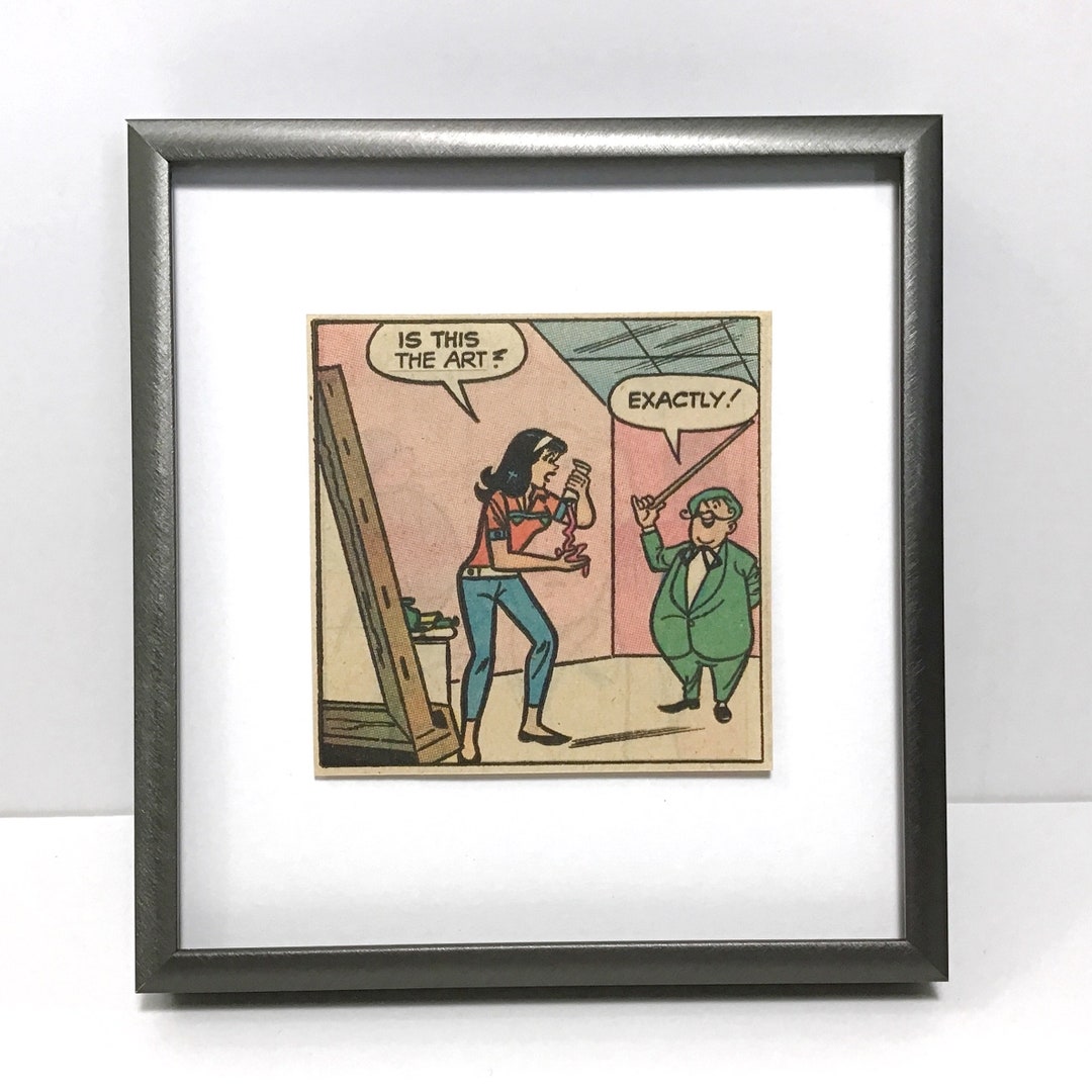 The Art - Original Framed Collage - Vintage Archie Comics, Altered Text ...