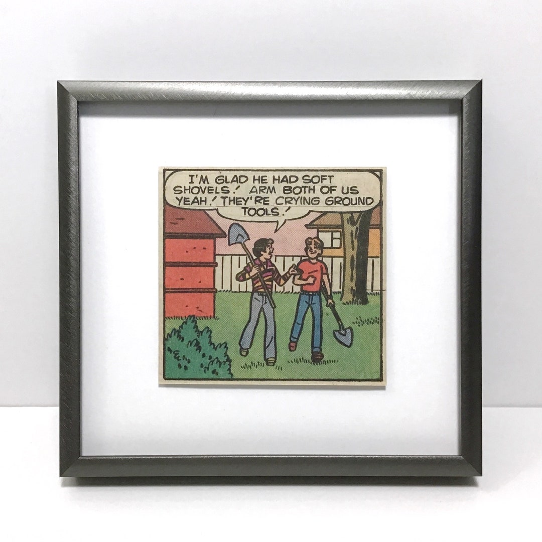 Original Framed Collage Art - Soft Shovels - Vintage Archie Comics ...