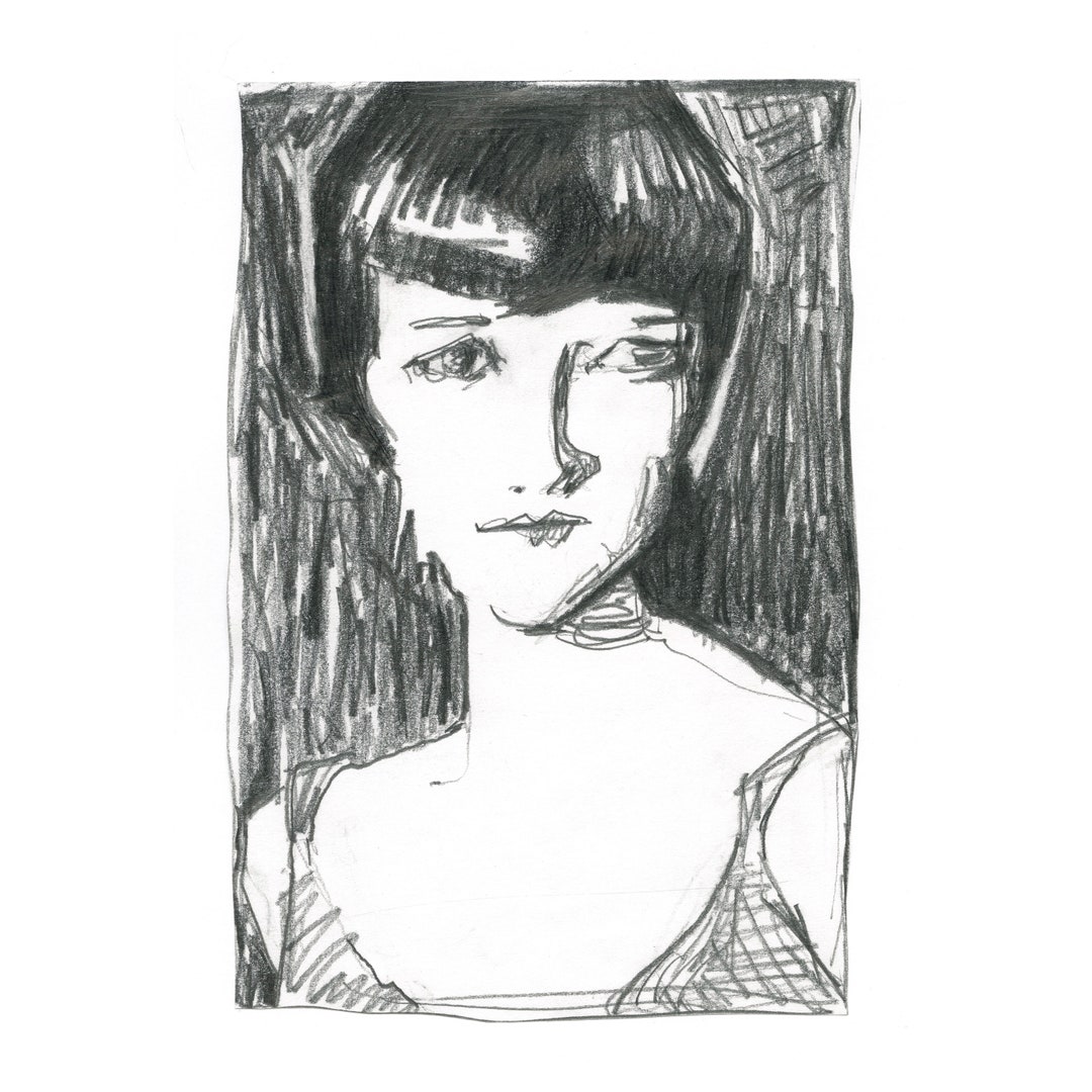 Flapper - Pencil Drawing Portrait of 1920s Woman - Jazz Age, the ...
