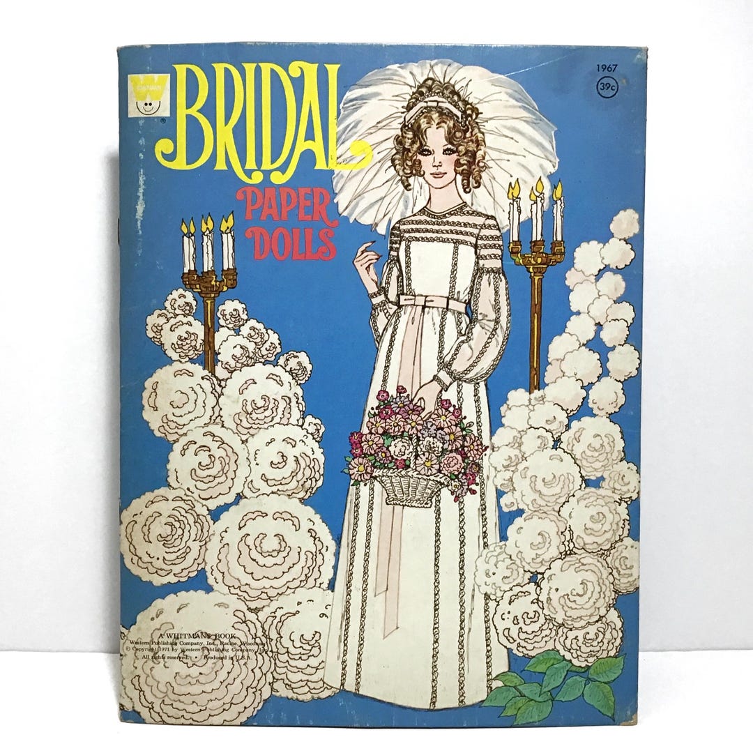 1971 Bridal Paper Dolls - Vintage Bride & Groom Paper Dolls and ...